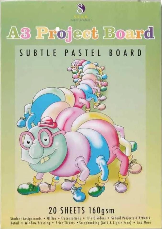 Project Board Pad A3 Pastel 160gsm 20 Sheets | Shop Today. Get it ...