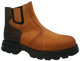 Buckmaster Genuine Leather Chelsea Side Zip Boot Tan Brown | Shop Today ...