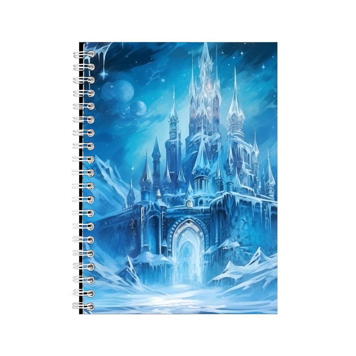 Frozen A5 Notebook Spiral and Lined with Winter Graphic Notepad Present ...