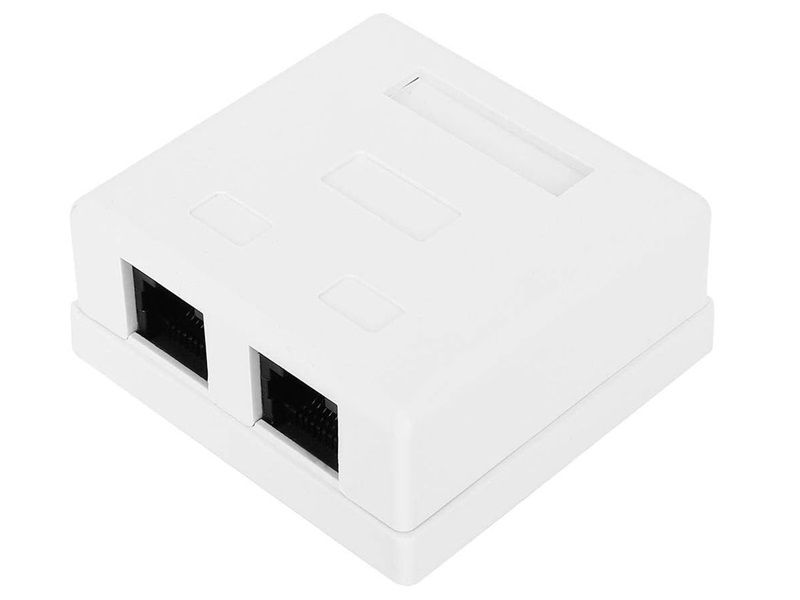 ZATECH CAT6 Shielded RJ45 Wall Box Dual FTP Double Port ...