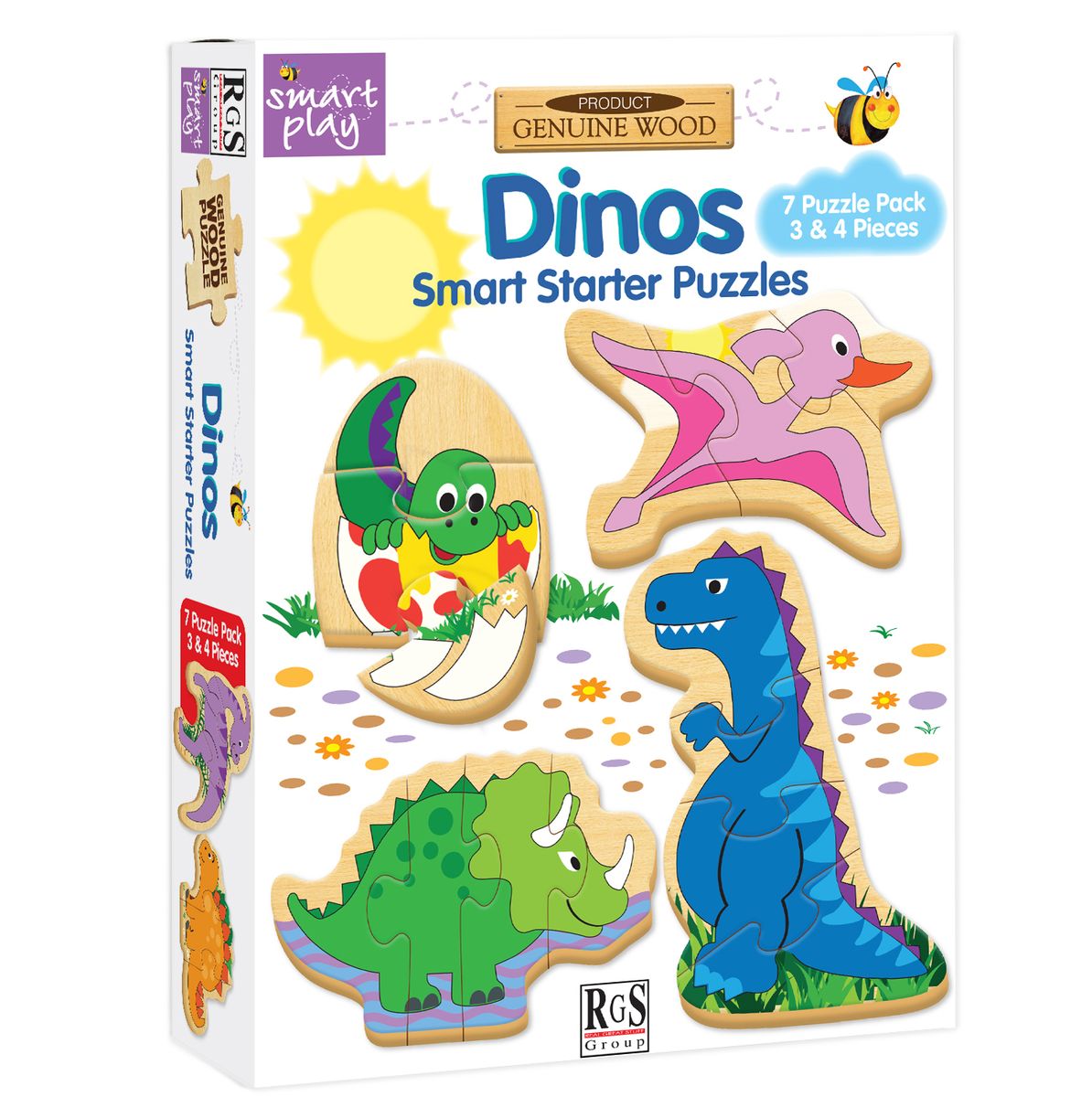 RGS Group Smart Starter Puzzle- Dinosaurs 7 x 3-4 Piece puzzle | Shop ...
