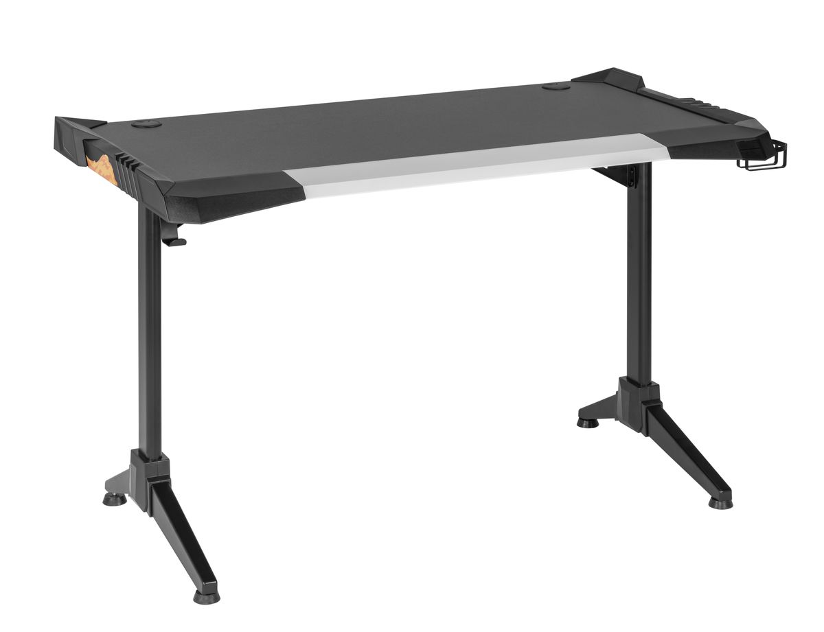 124cm Gaming Black Desk with Steel Frame | Shop Today. Get it Tomorrow ...
