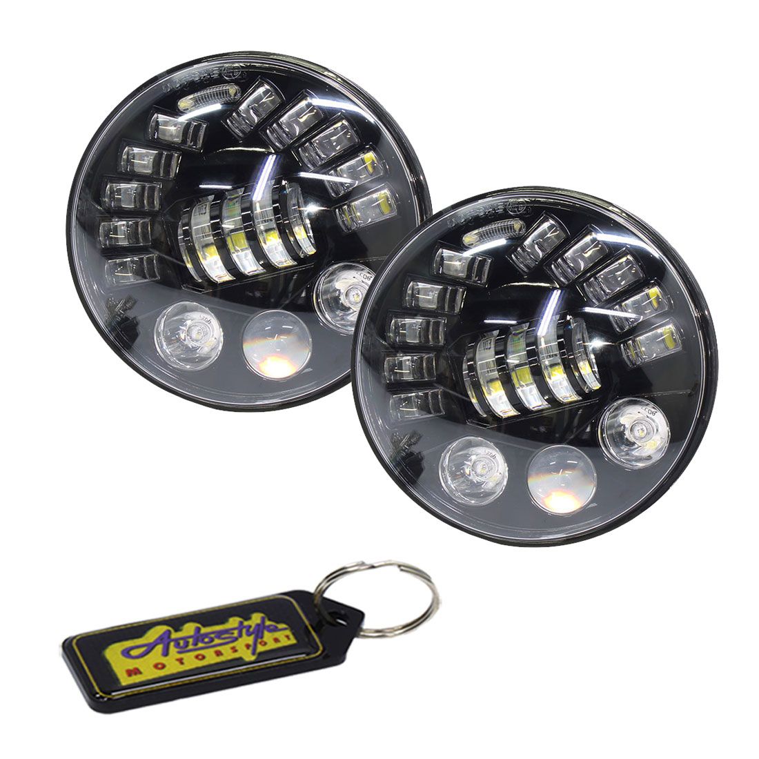 Universal 7" LED Spot Lamp Light with Smiley Spider Design Set & Key ...