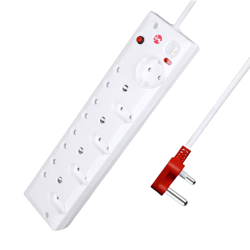 Ausma 9 Way Multi-Plug Adapter with Surge Protection Fire Resistant ...