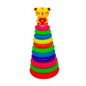 11 Stacking Rings Tower Early Learning Educational Toy for Toddlers ...
