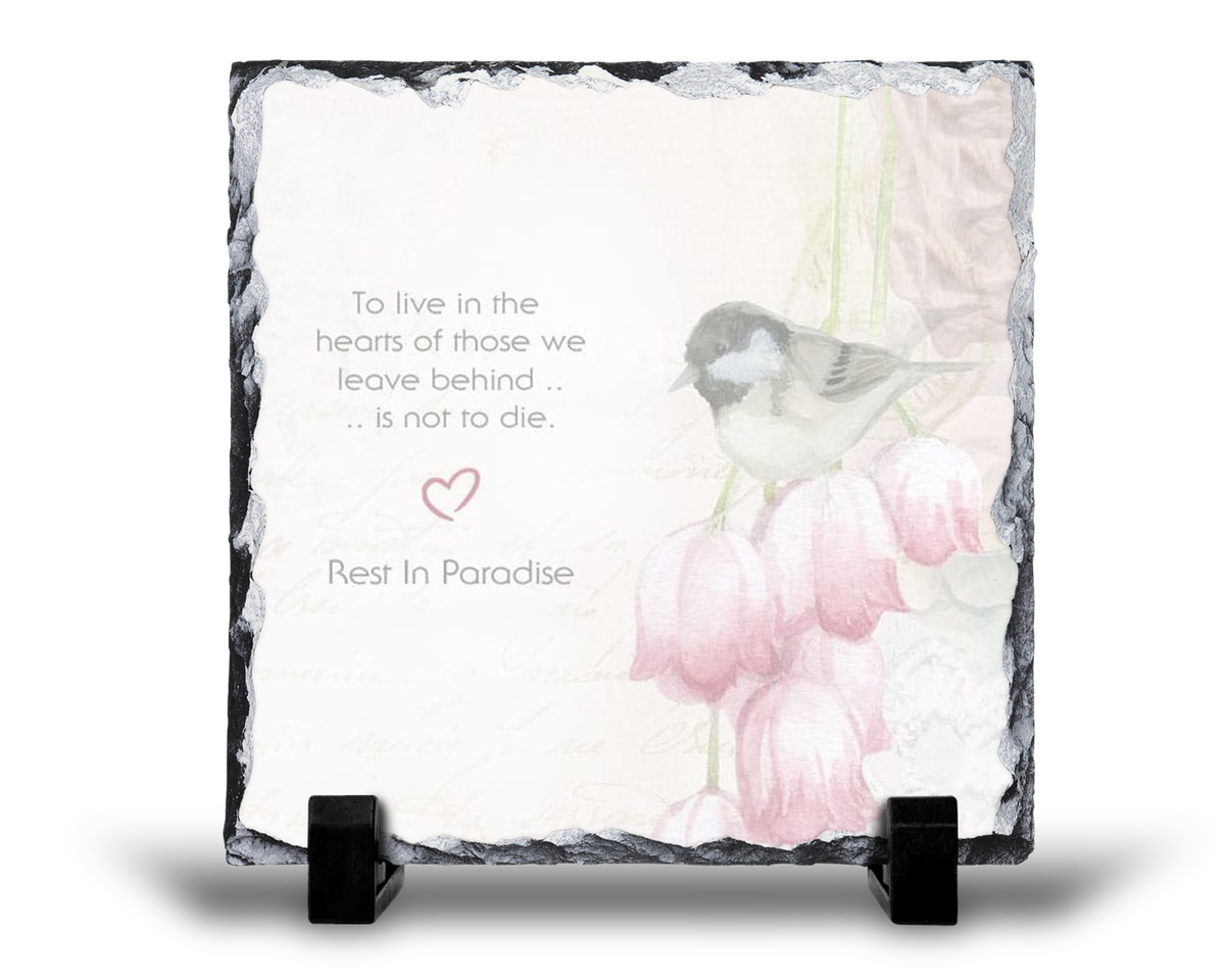 Rest In Paradise Remembrance Grief Memorial Gift Rock Slate | Shop ...