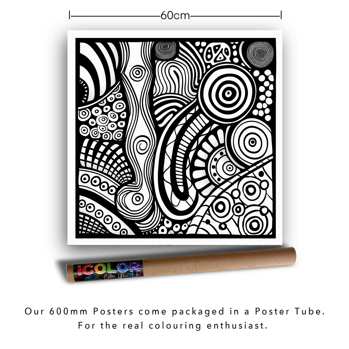iColor Large Colouring Poster ENIGMATIC PATTERNS | Shop Today. Get it ...