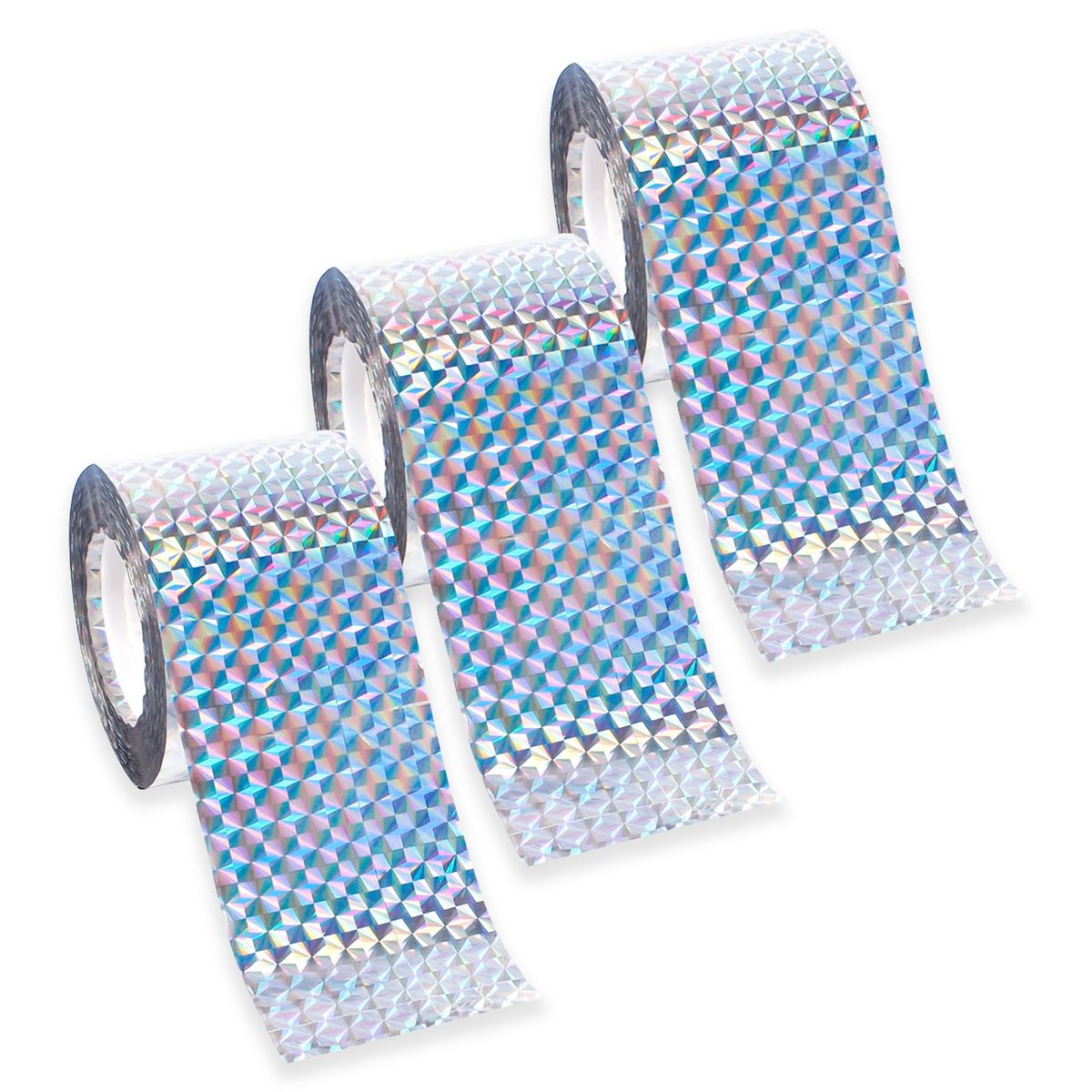 3 Piece 4.8cmx110m Bird Scare Tapes Reflective Bird Repellent Tape ...