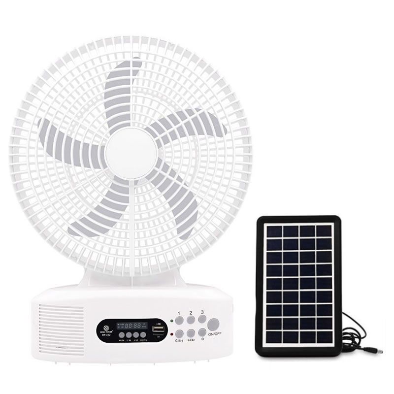 Portable 12Inch Solar Rechargeable Smart AC/ DC Fan FS-L08 | Shop Today ...