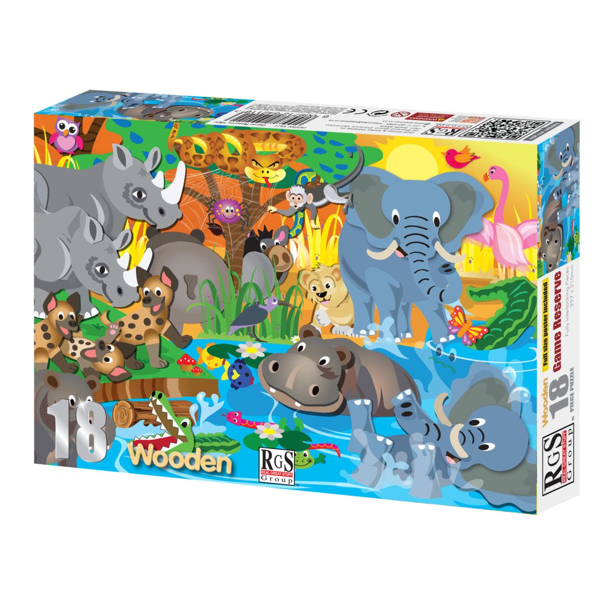 RGS Group Game Reserve 18 Piece Wooden Puzzle | Shop Today. Get it ...