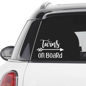 Twins on Board Baby Car Decals - Set of 2 | Shop Today. Get it Tomorrow ...