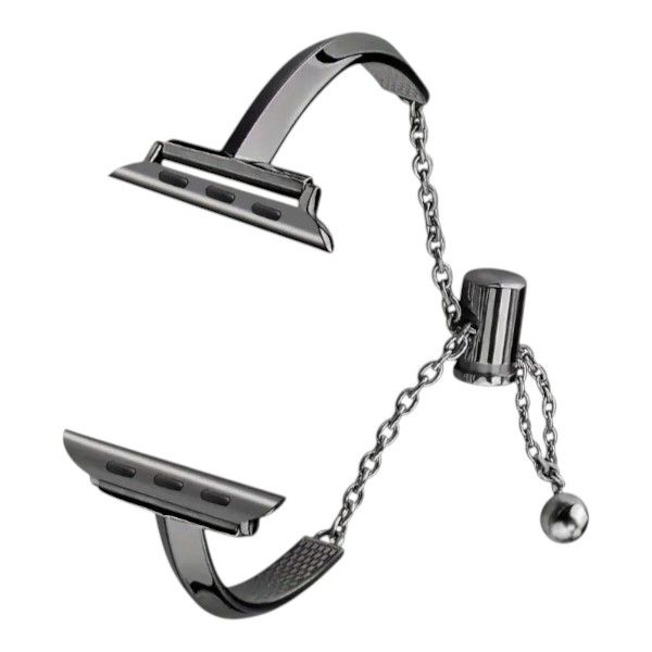 Luxury Adjustable Chain Watch Band - 42-49mm - Black | Shop Today. Get ...