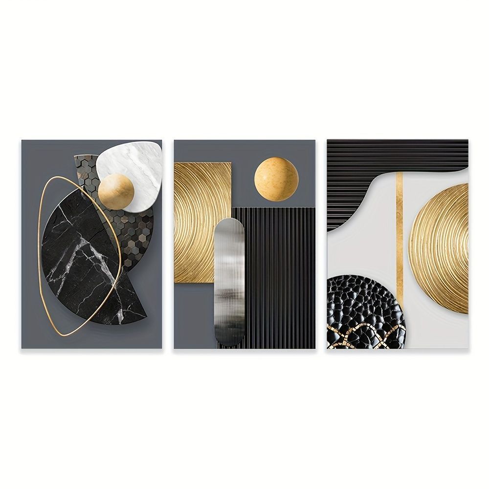 Unframed Abstract Geometric Pattern Canvas Poster Wall Art. | Shop ...