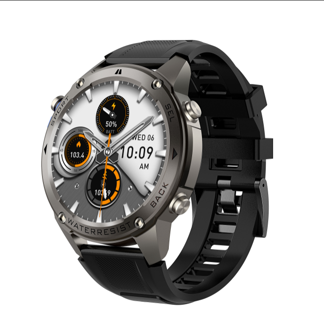 Smart Sport Watc with Call/GPS Tracking/LED Flashlight-5ATM Waterproof ...