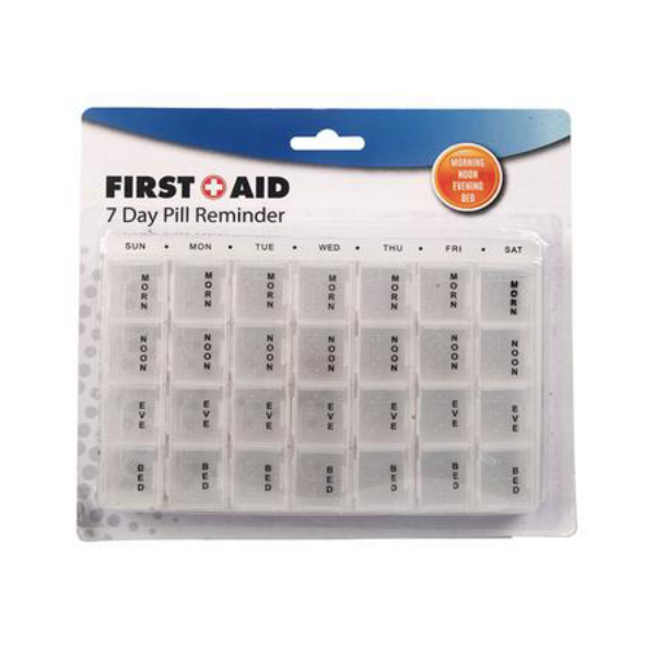 First Aid- Weekly Pill Reminder 28 Division - 1 | Shop Today. Get it ...