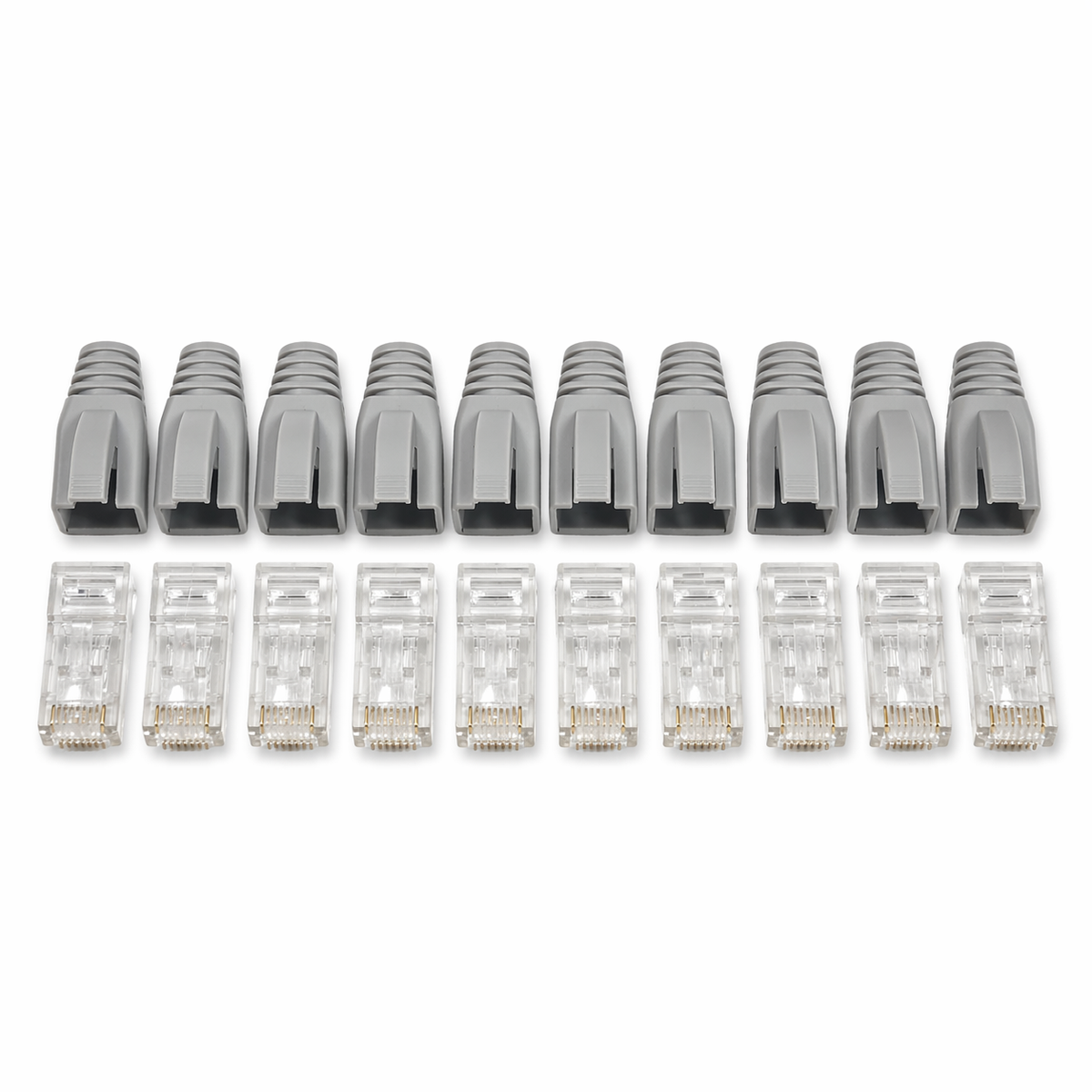 Cat5 RJ45 Connectors with Boots Pack of 20 Connectors 20 Boots | Shop ...