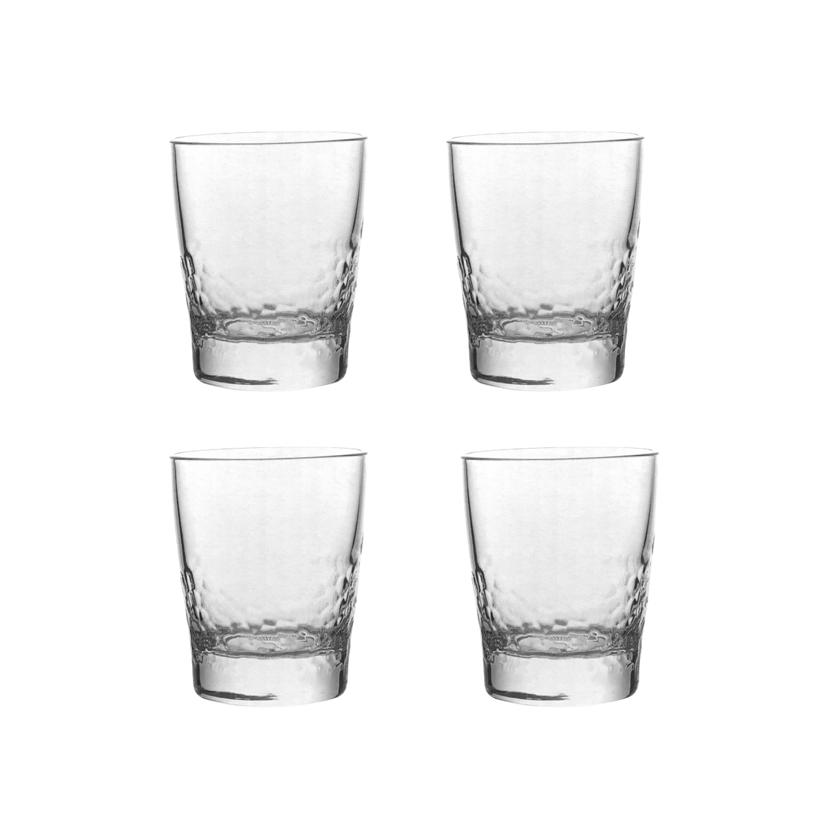 Rustic Crystal Double Old Fashioned Glasses - Set of 4 | Shop Today ...