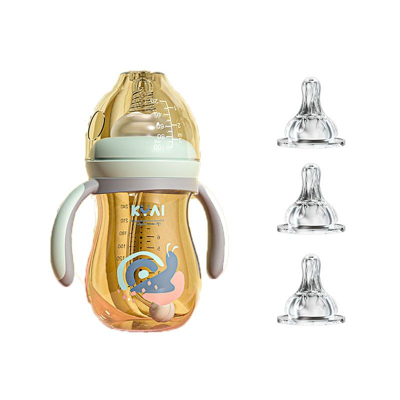 Anti-Bloating & Anti Drop Baby Bottle with 3 Nipples - 240ml | Shop Today. Get it Tomorrow ...