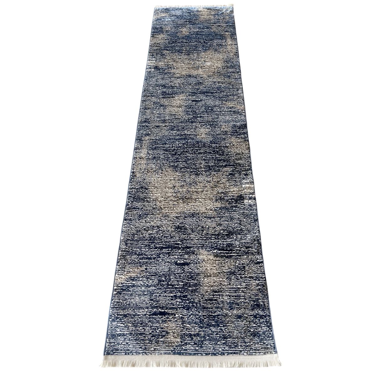 Classic Modern Turkish Blue Beige Passage Rug - 300 x 80 cm | Shop ...