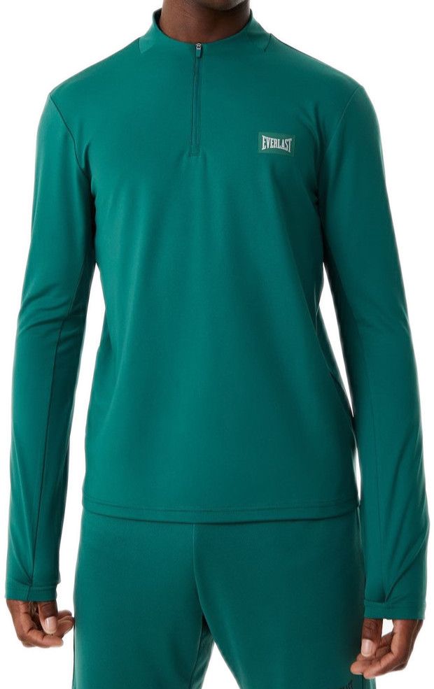 Everlast - Men's Half Zip Funnel Neck Top Men's - Forest Green ...