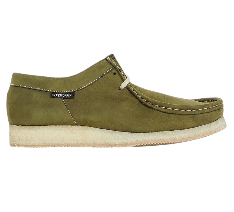 Grasshoppers Men Brixton Olive Suede Lace Up Shoes | Shop Today. Get it ...