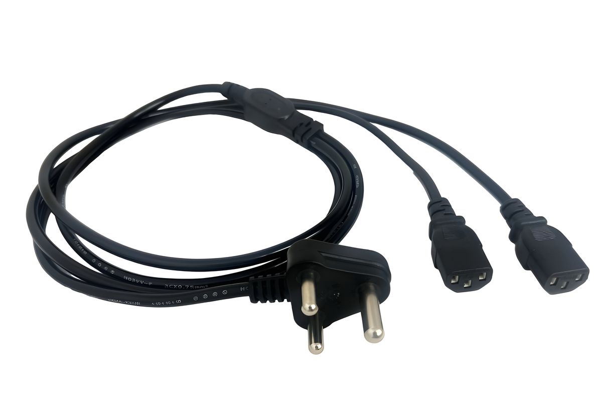 ZATECH Dual Power Cable with 2 x C13 IEC Connectors - SA Plug - 1.8 ...
