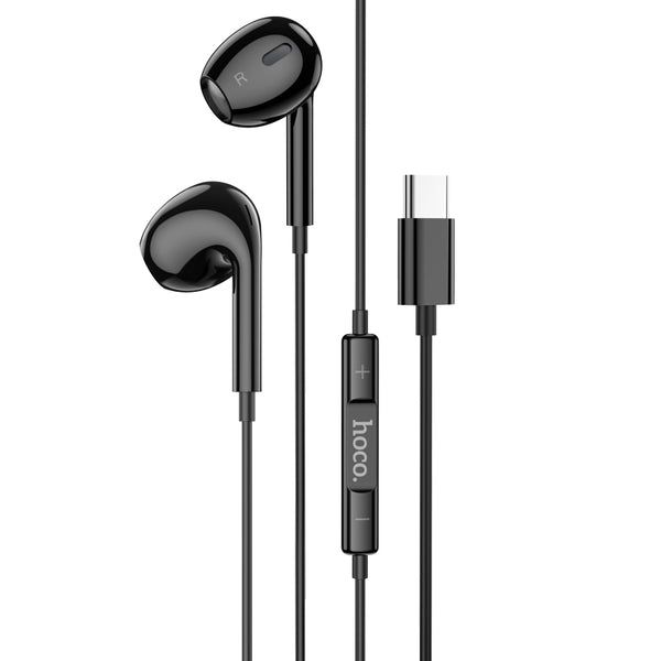 Hoco. Type-C wired earphones with microphone M101 | Shop Today. Get it ...