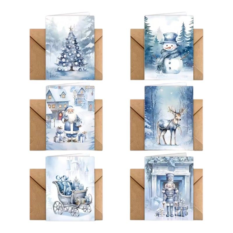 6 Winter Wonderland Christmas Cards with envelopes | Shop Today. Get it ...