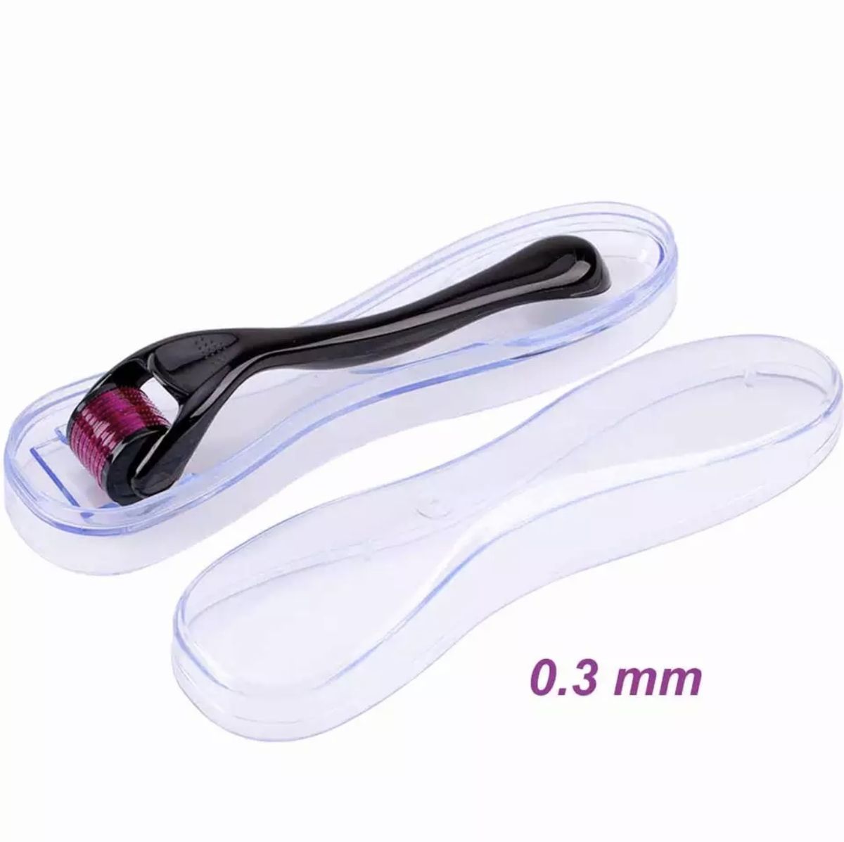 Microneedle Derma Roller 0.3mm - Black & Purple- 540 Titanium | Shop ...