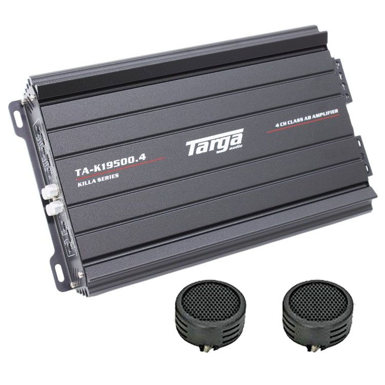 Targa TA-K19500.4 Killa Series 19500w 4 Channel Amplifier & Evo ...