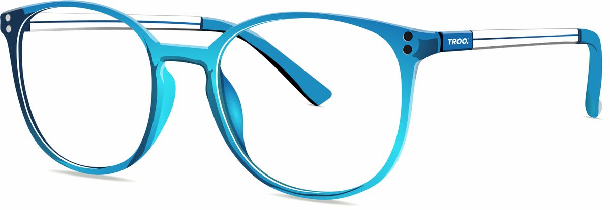 TROO Blue Light Blocking Classic Round Glasses - Gaming/Smartphones ...