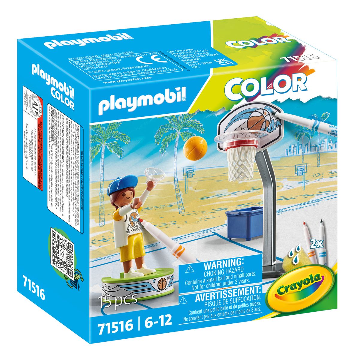 Playmobil Color Crayola - Basketball Player (15 Pieces) | Shop Today ...