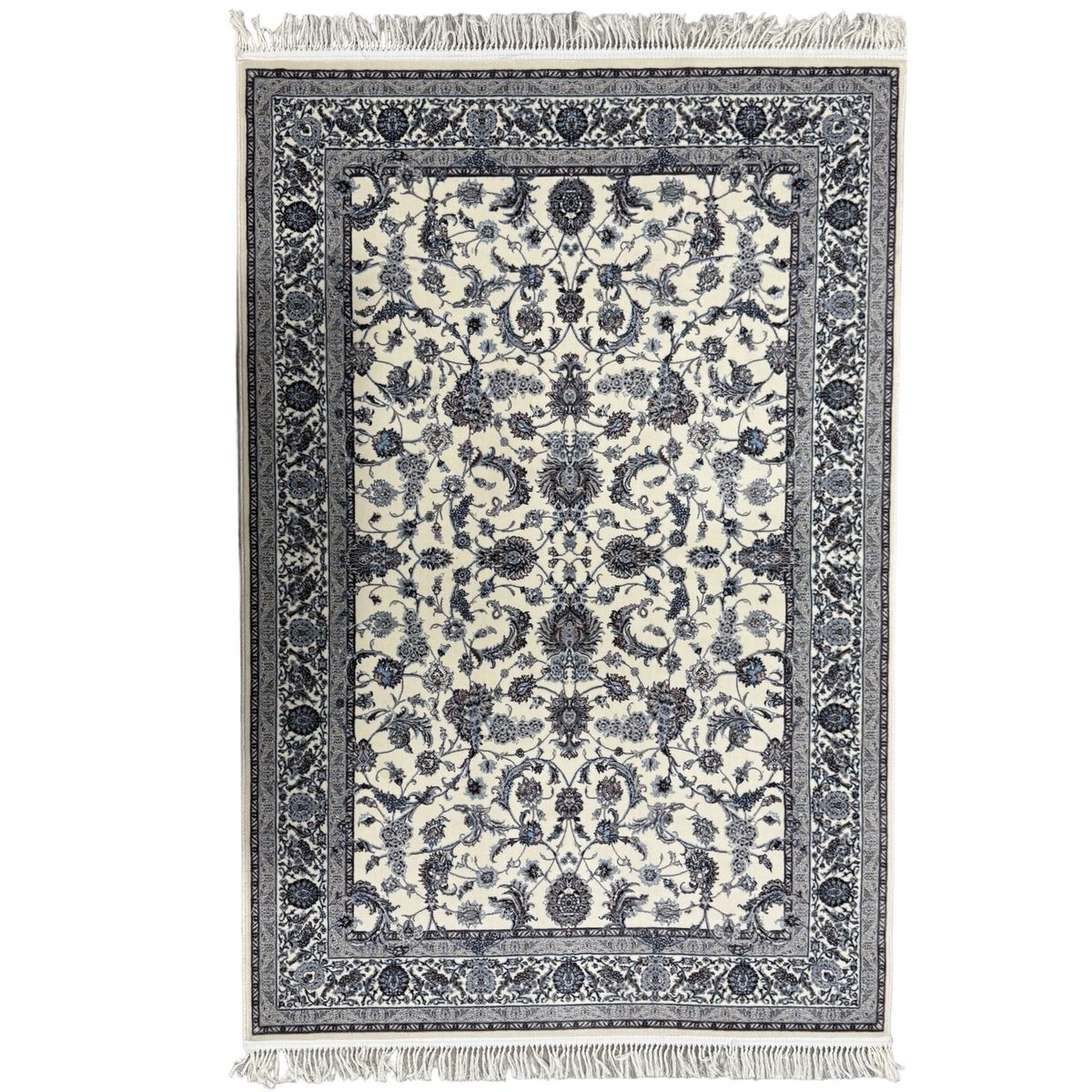 Persian Nain Beige / Cream Beautiful Floral Rug | Shop Today. Get it ...