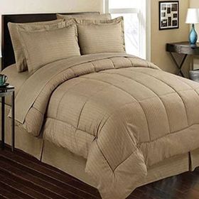 5 Piece Stripe Comforter Beige | Shop Today. Get it Tomorrow ...