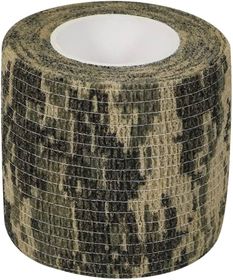 Pack of Camouflauge Self Adhesive Elastic Tactical Tape 5cm x 4.5m Roll ...