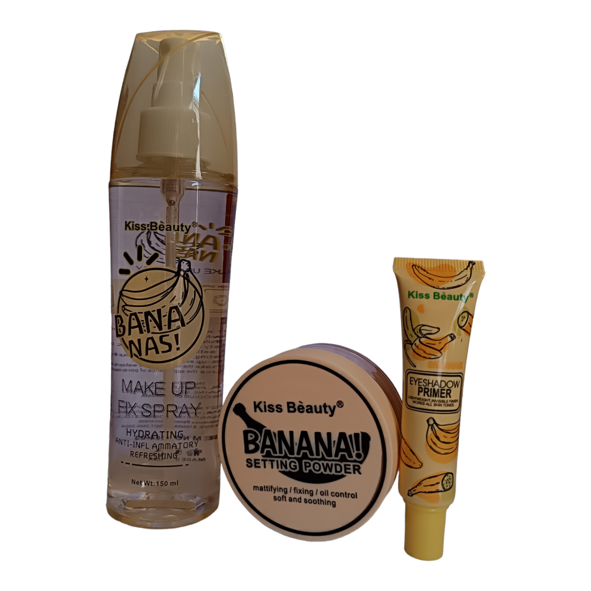 Make-Up Fix Spray, Eyeshadow Prime & Setting Powder (Matte #2) 3 in 1 ...