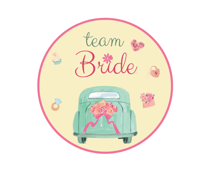 Team Bride Designed Stickers - Pack of 30 | Shop Today. Get it Tomorrow ...