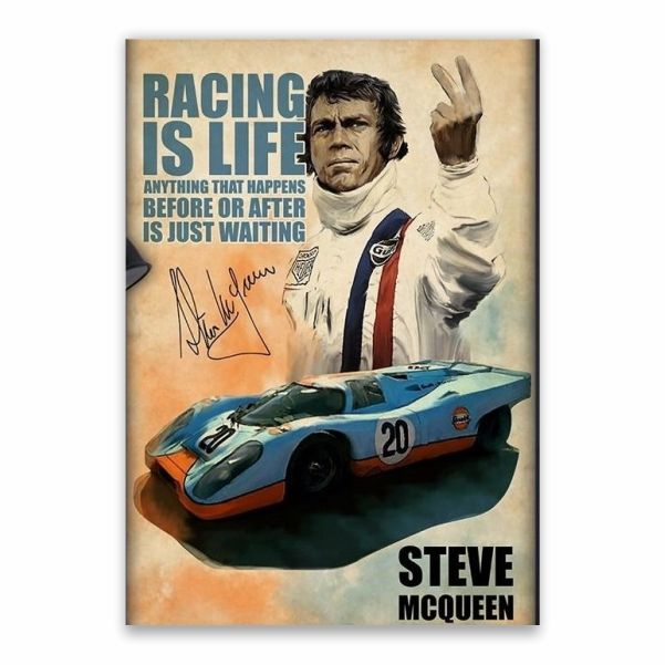 Steve McQueen Quote Poster - A1 | Shop Today. Get it Tomorrow ... Steve McQueen Quote Poster - A1 | Shop Today. Get it Tomorrow ...