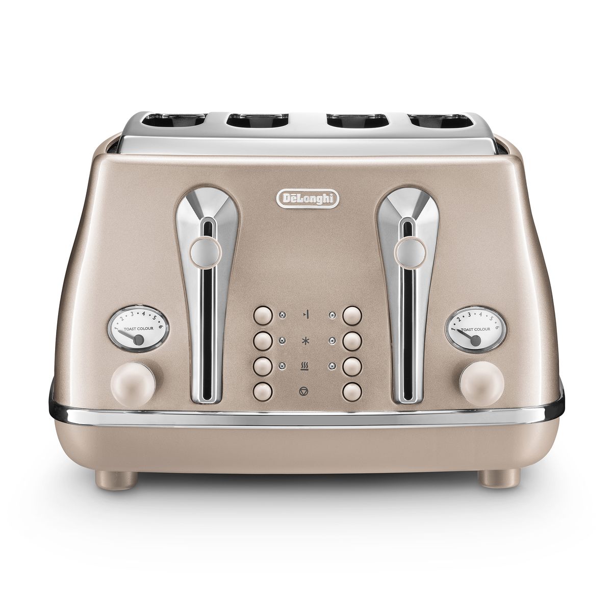 Delonghi - Icona Metallics 4 Slice Toaster with Browning Control ...