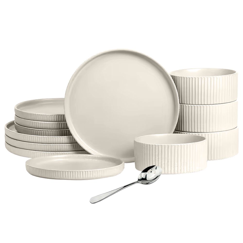 Classic Korean Style Porcelain Plate Household Dinnerware Sets ...