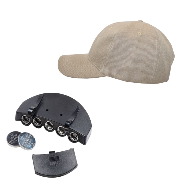 5 Led Bright Hat Cap Clip Light + 6 Panel Tampa Cap | Shop Today. Get ...