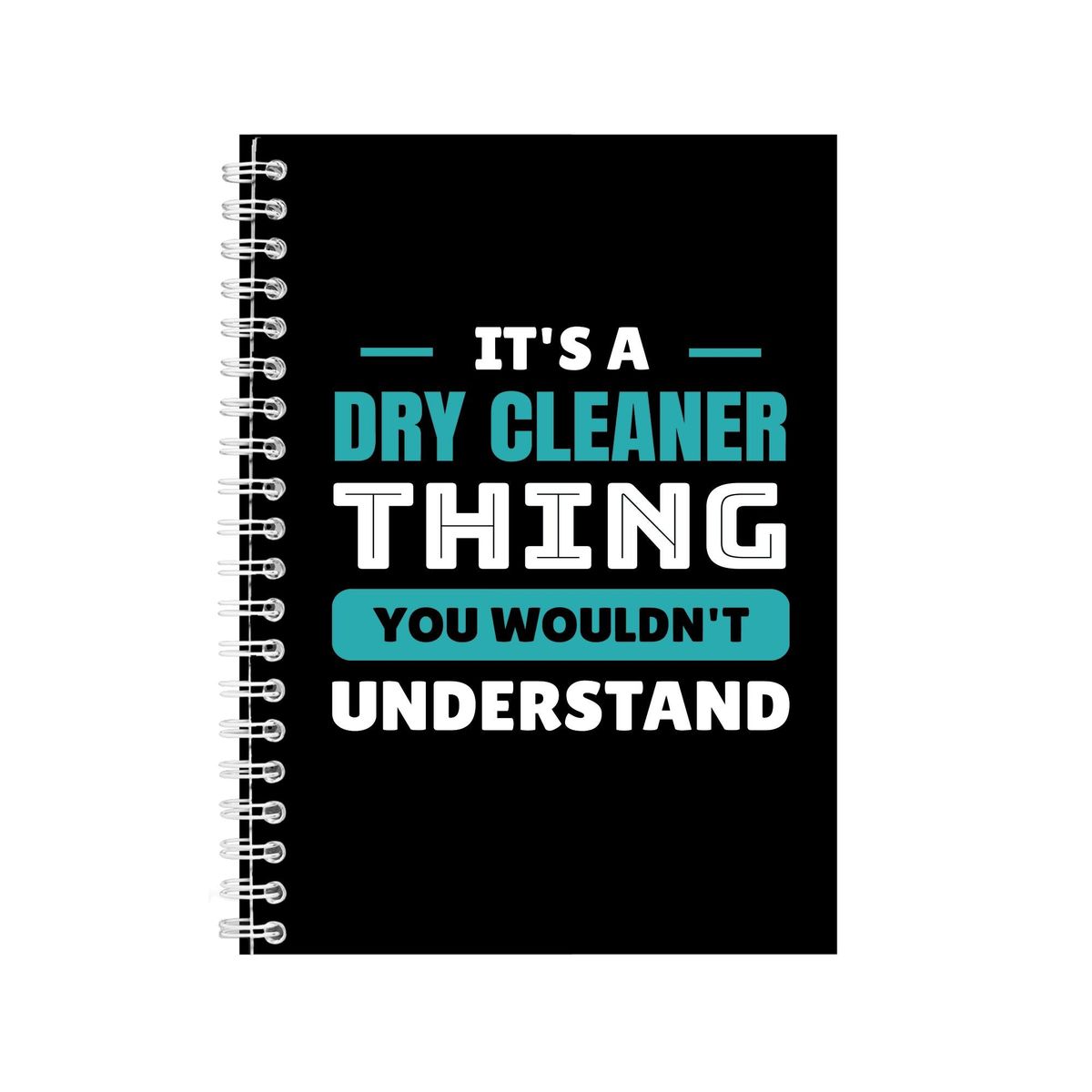 Dry cleaner A5 Notebook Spiral and Lined Job Quotes Graphic Notepad ...