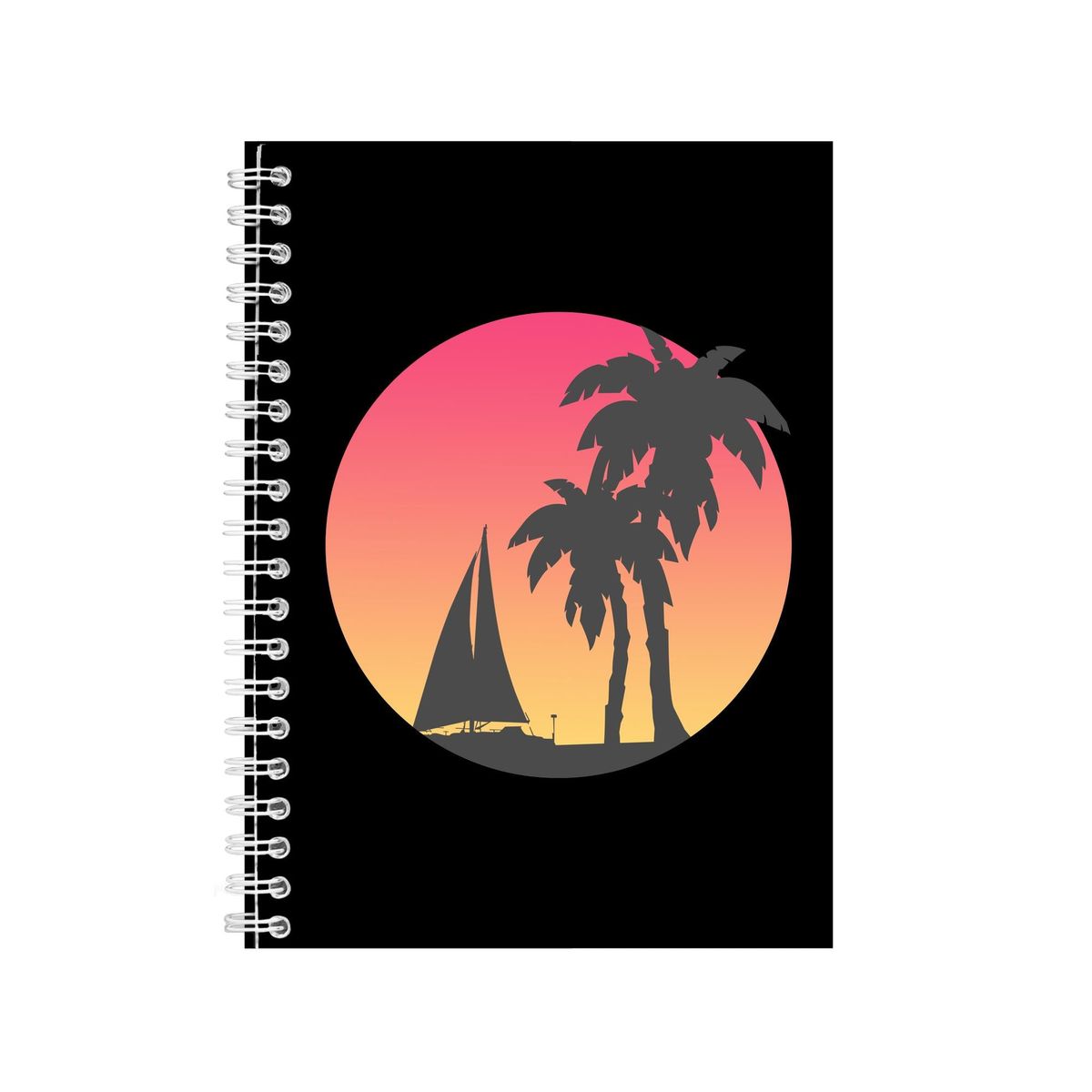 Vintage Beach Circle Notebook Gift Idea Writing Book Notepad Pad 60 ...