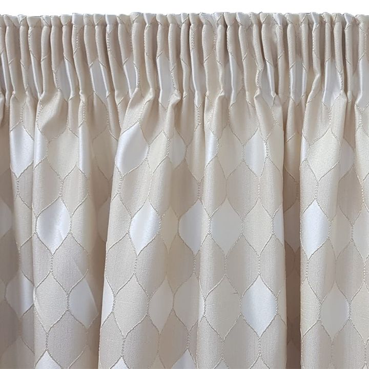 Matoc Designs Readymade Curtain -Geometric Apricot -Lined -Taped | Shop Today. Get it Tomorrow ...