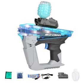 Gel Ball Gun Toy with 6000 Gellies Water Beads and RGB Night Light ...