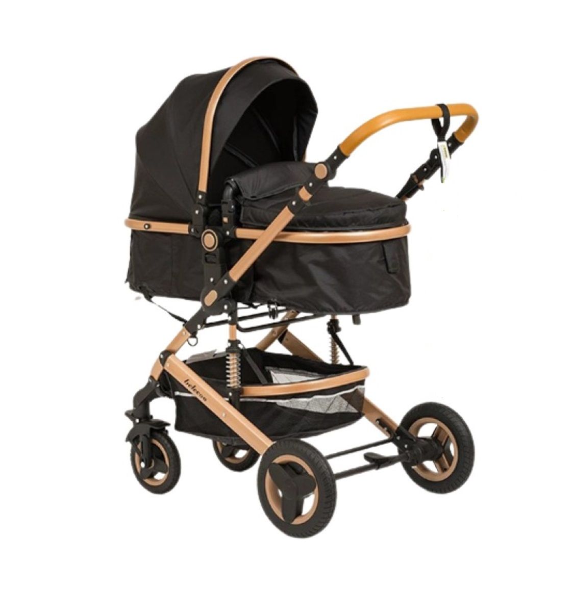Belecoo Foldable Baby Stroller with Sleeping basket-Black | Shop Today ...