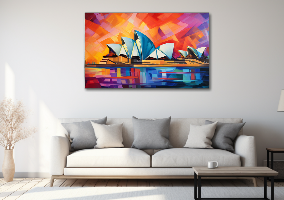Canvas Wall Art - Sydney Opera House Abstract - MT0054 | Shop Today ...