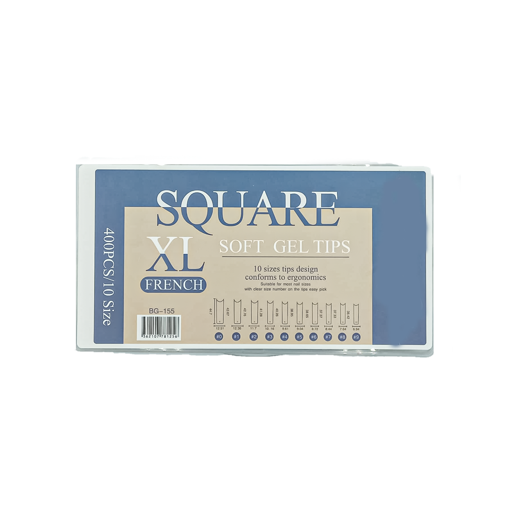 Square Soft Gel Tips XL French - 400 Piece | Shop Today. Get it ...