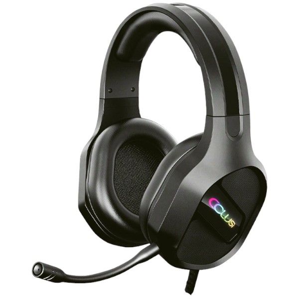 COLUSI - Wired Surround Sound Gaming Headset With RGB Lighting - Black ...