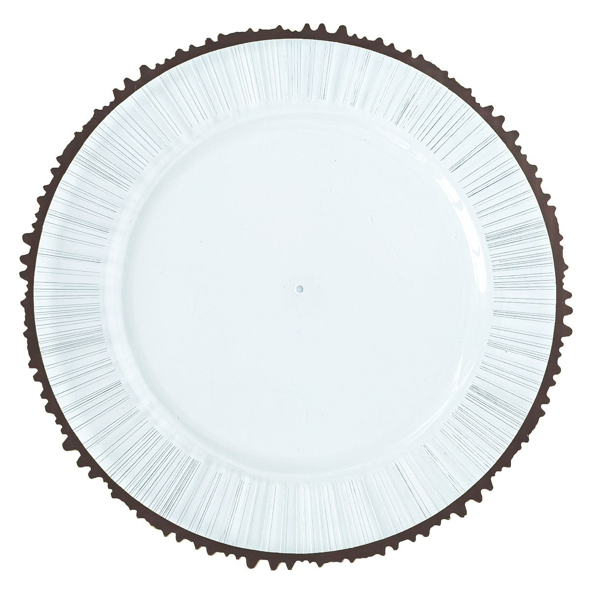 Black Transparent Underplate With Curl Pattern 25 Pieces | Shop Today ...